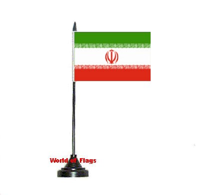 Iran Table Flag | Buy Iran Desk Flags For Sale - The World of Flags