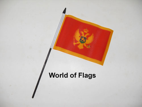 Montenegro Hand Flag | Buy Montenegro Flags For Sale - The World of Flags