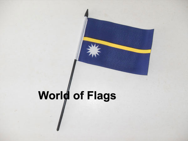 Nauru Hand Flag | Buy Nauruan Flags For Sale - The World of Flags