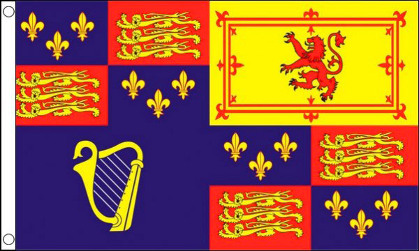 Royal Banner 1603 to 49 1660 to 89 1702 to 07 Flag | Buy King James ...