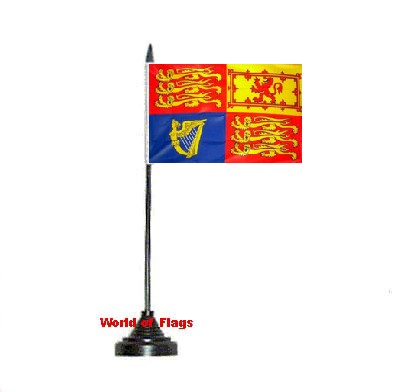 UK Royal Standard Table Flag | Buy Queens Desk Flags For Sale - The ...